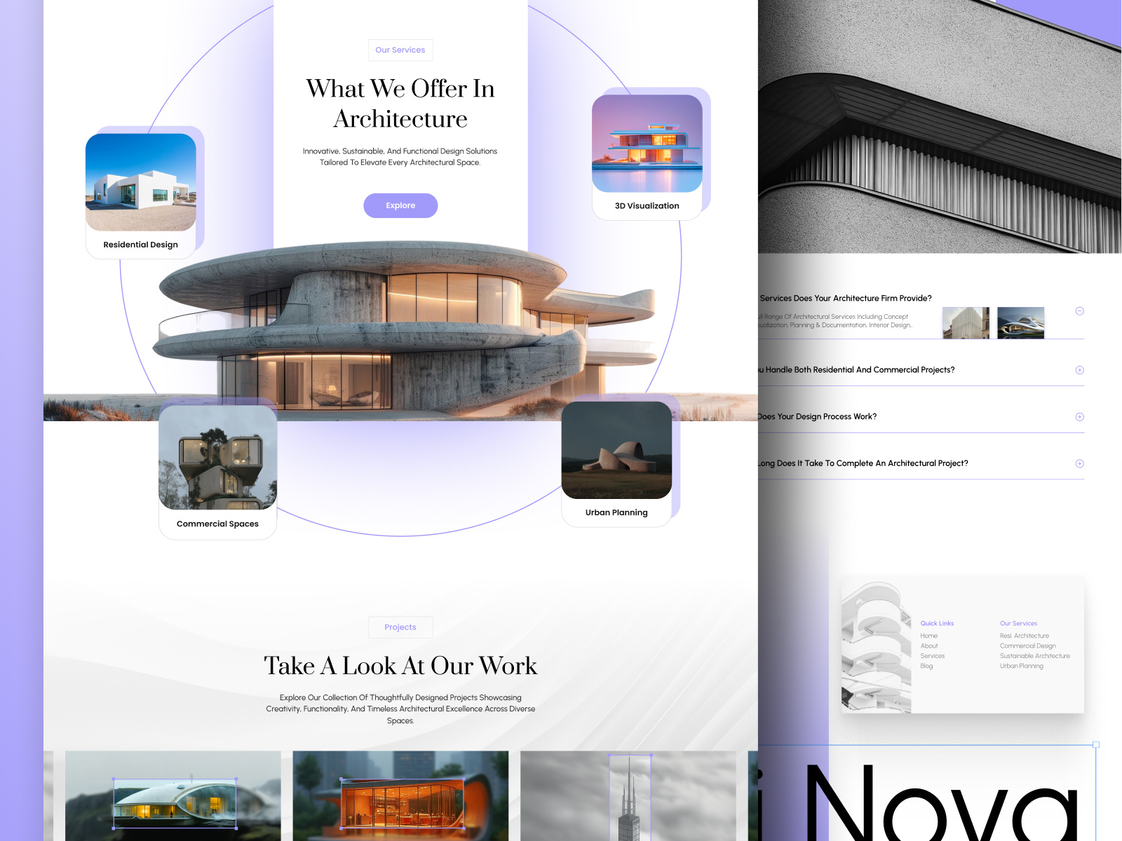 Archi-Nova Architecture Agency Website Design by Chirag Mahidhariya on ...