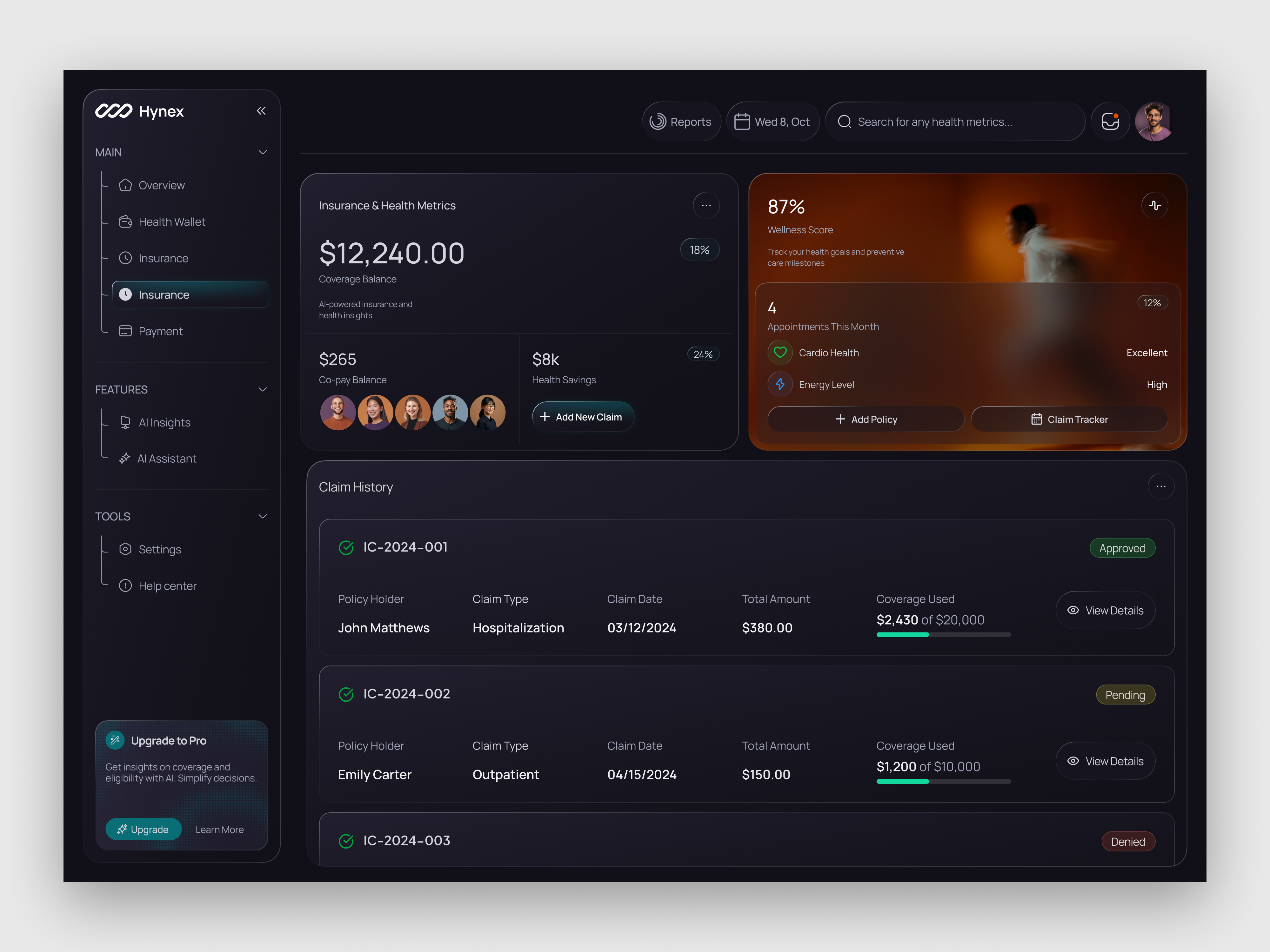 Browse thousands of Insurance App Dashboard images for design ...