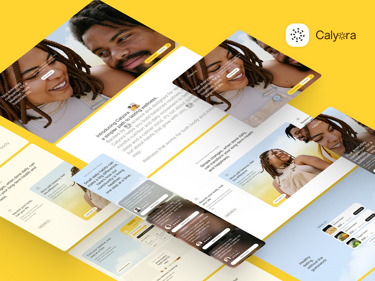 Calyora - Holistic Wellness UI Kit & Landing Page by Kretya Studio on ...