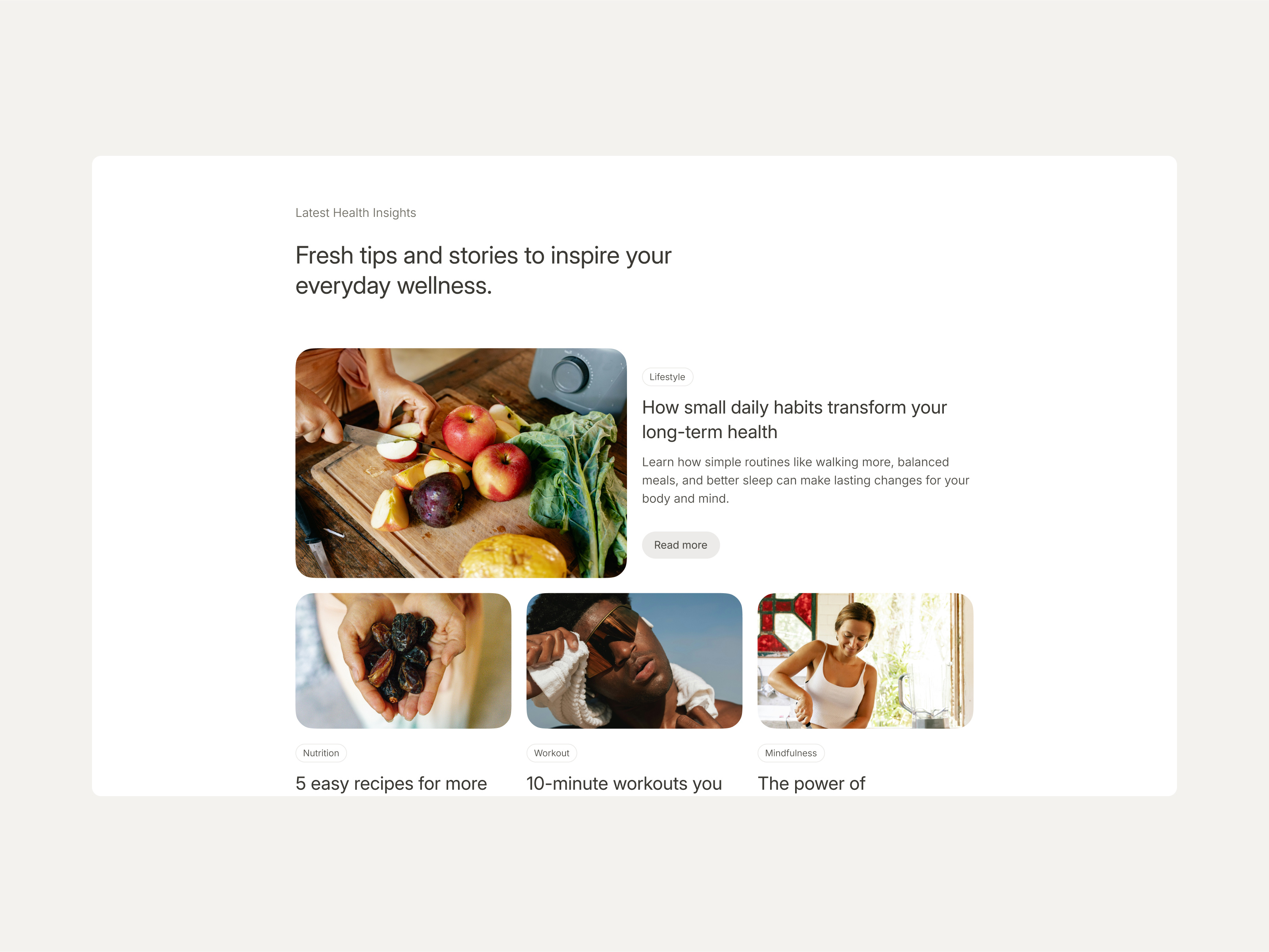 Calyora - Holistic Wellness UI Kit & Landing Page by Kretya Studio on ...