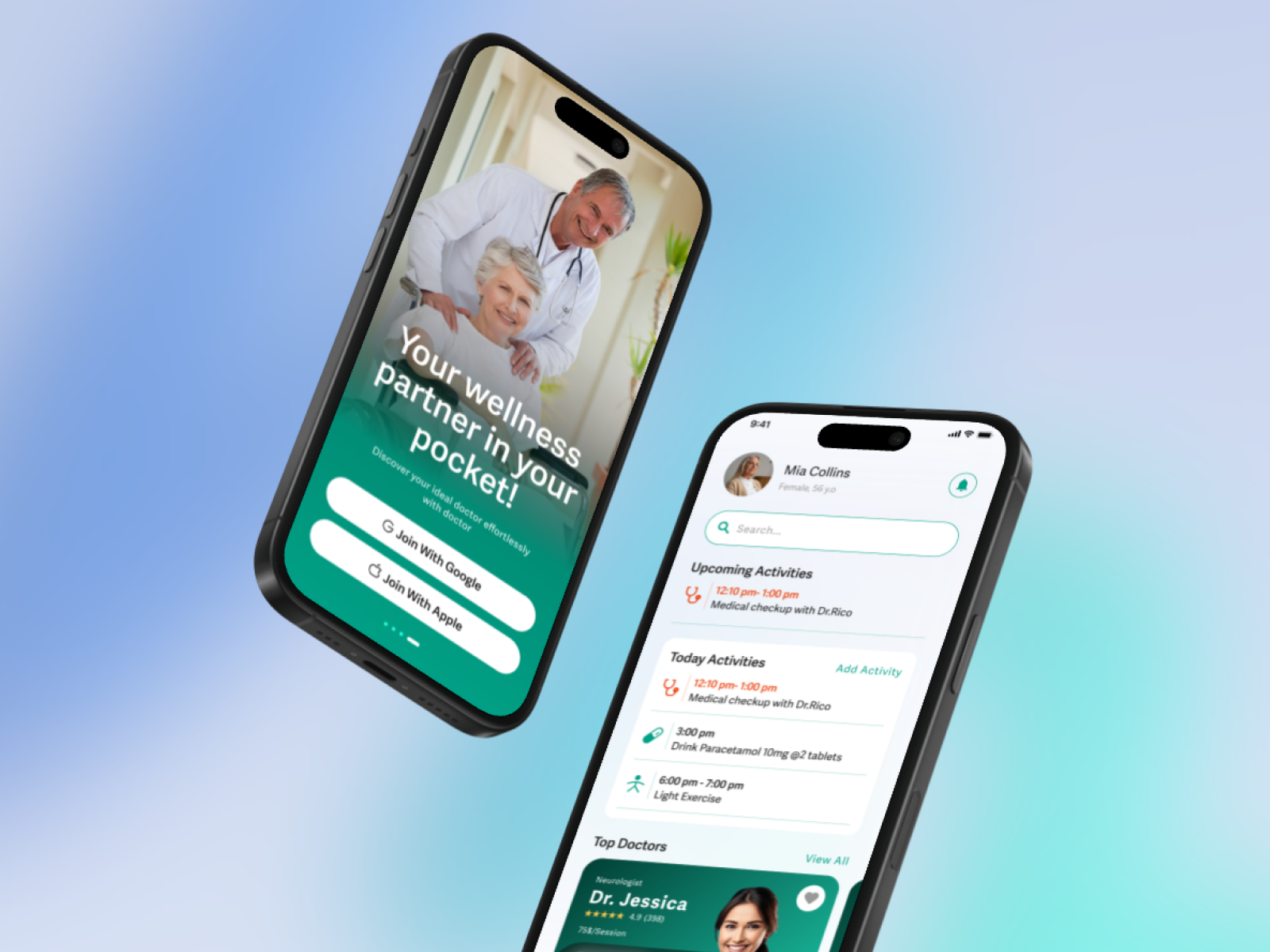 Senior Care App UI Design by Excellent Webworld on Dribbble