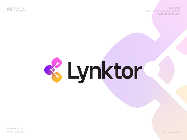 Modern Letter L, Connection/Link, Technology Logo by Al Mamun | Logo ...