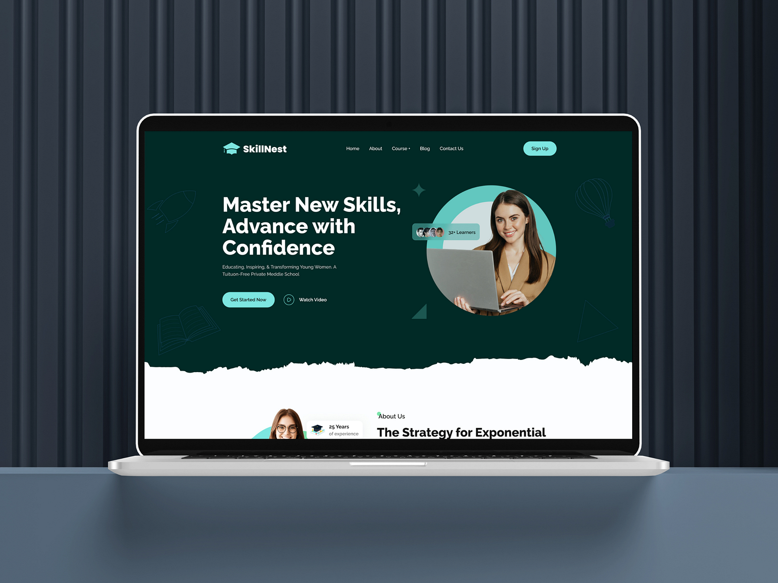Learning Management System Landing page | SkillNest by Amir Hossain on ...