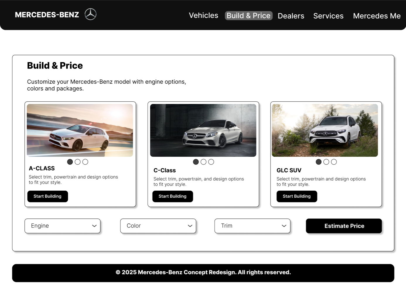 Mercedes-Benz Website Redesign (UI/UX Concept) by Dogukan Tutak on Dribbble
