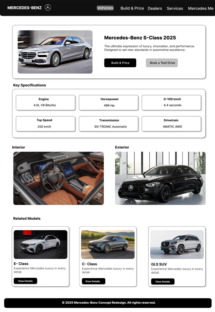 Mercedes-Benz Website Redesign (UI/UX Concept) by Dogukan Tutak on Dribbble