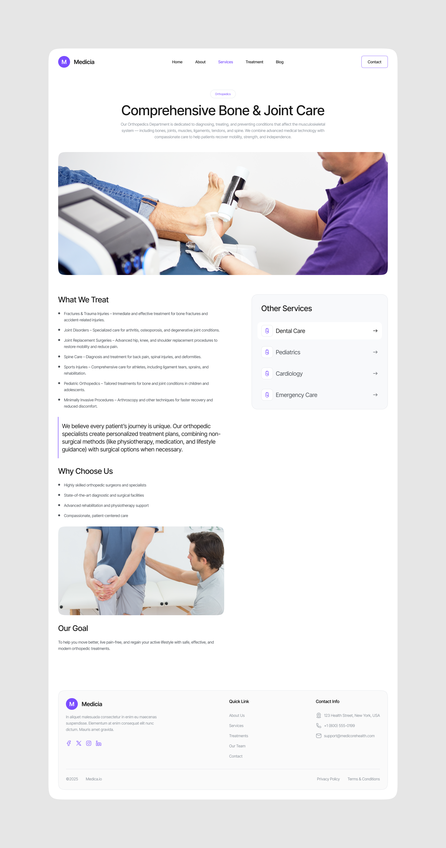 Medical Website Design – Services & Service Details Pages by ilias miah ...