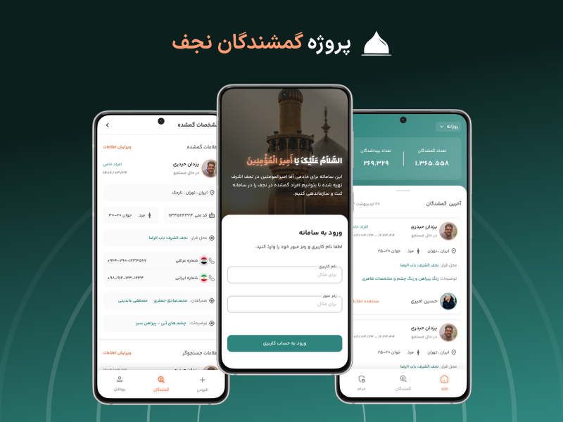 Najaf - UX Case Study - Missing persons management app by Mohammad ...