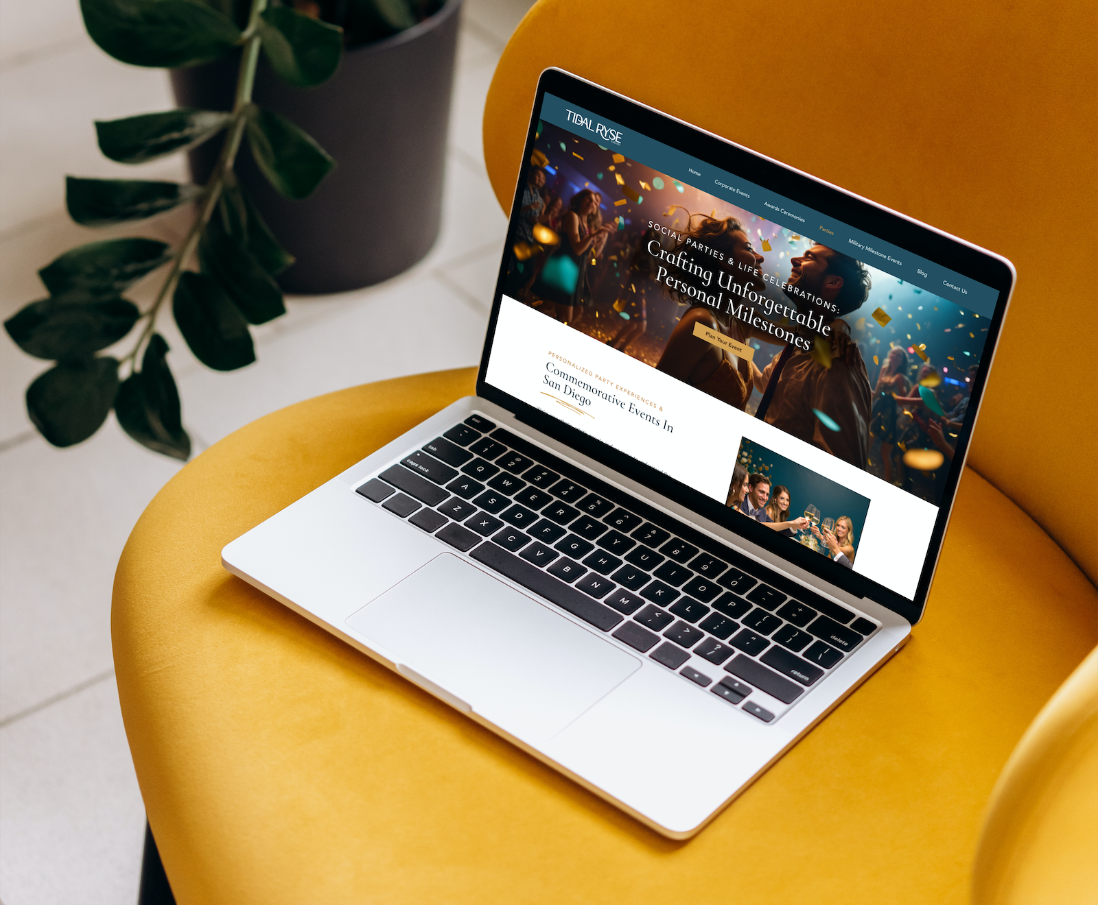 Tidal Ryse Events Website Design by Colleen on Dribbble