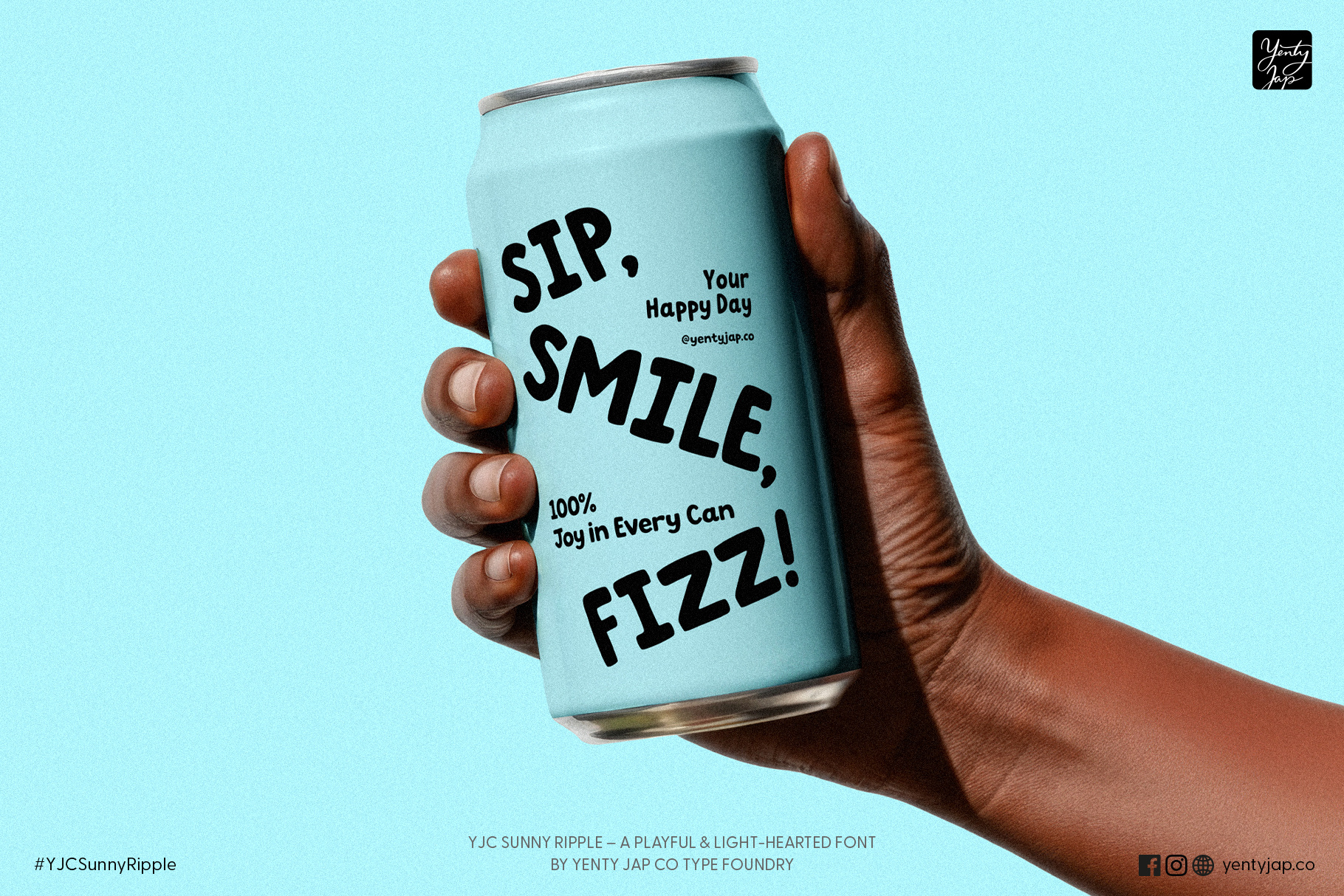 YJC Sunny Ripple - The Handcrafted Hug Font by Yenty Jap on Dribbble