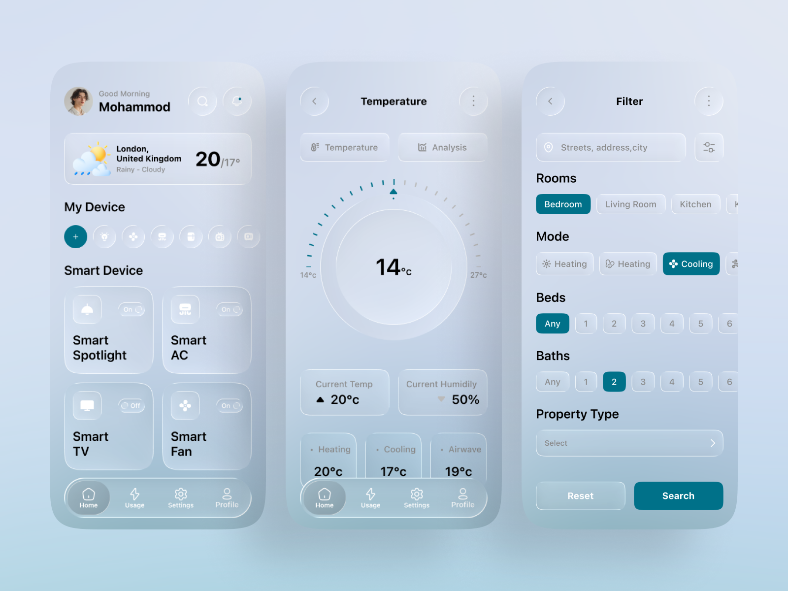 Smart Home Mobile App by Hasan Mahmud on Dribbble