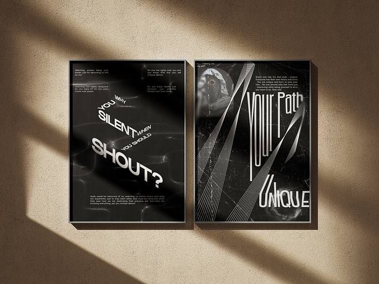 Why you Silent? (Poster Design) by Dipesh on Dribbble