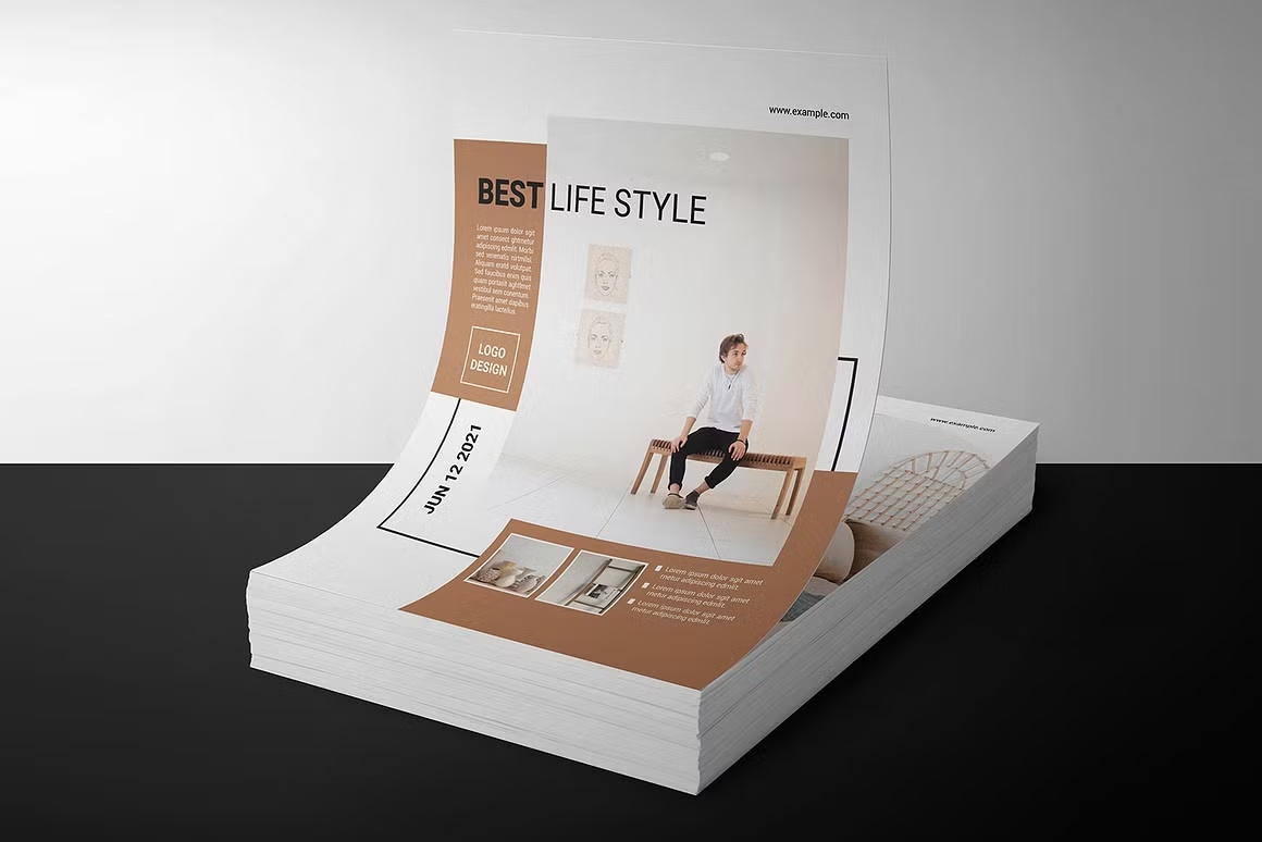 Minimal Flyer Design by Mukhlasur Rahman on Dribbble