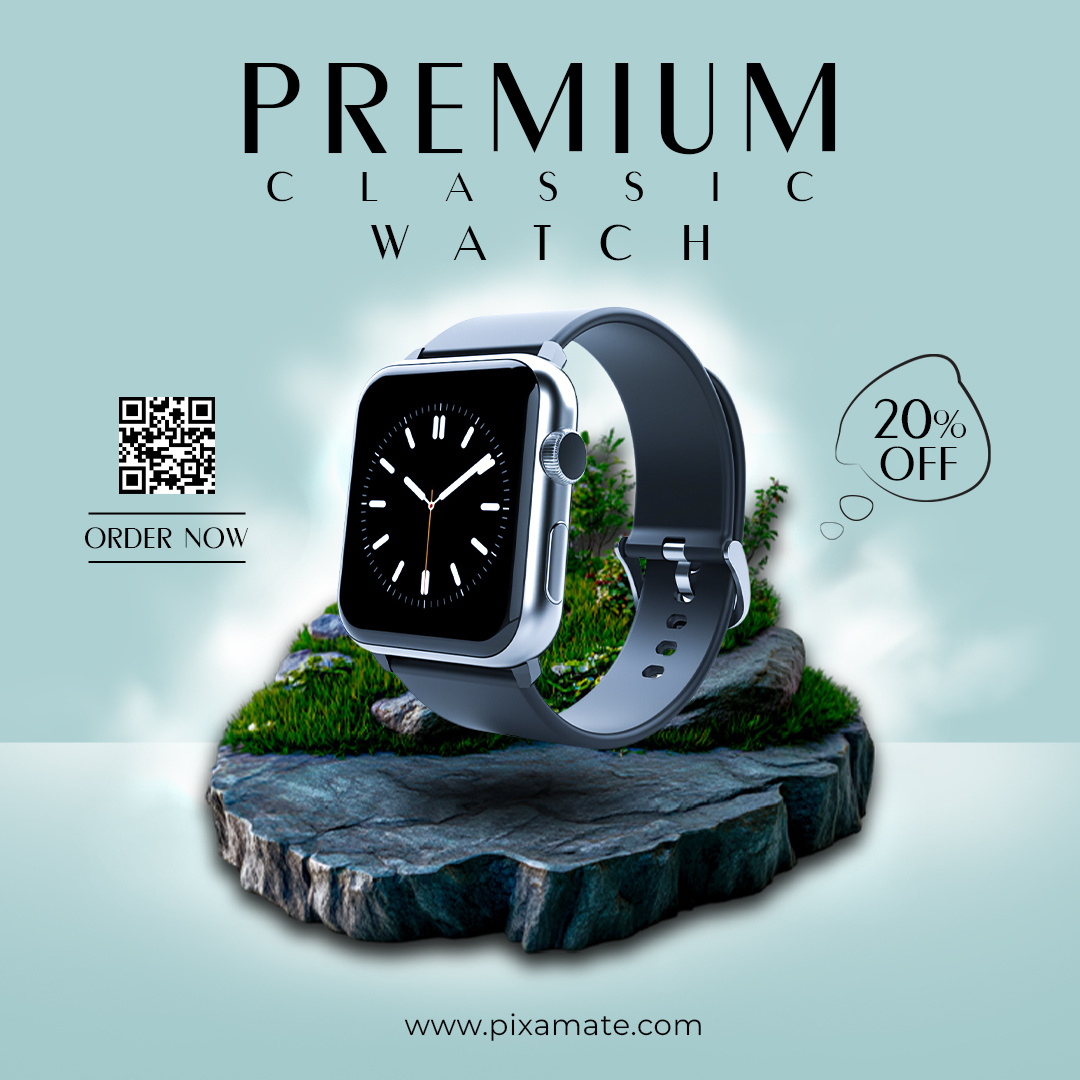 Minimal Luxury Watch Ad Design by Sibana Jahan on Dribbble