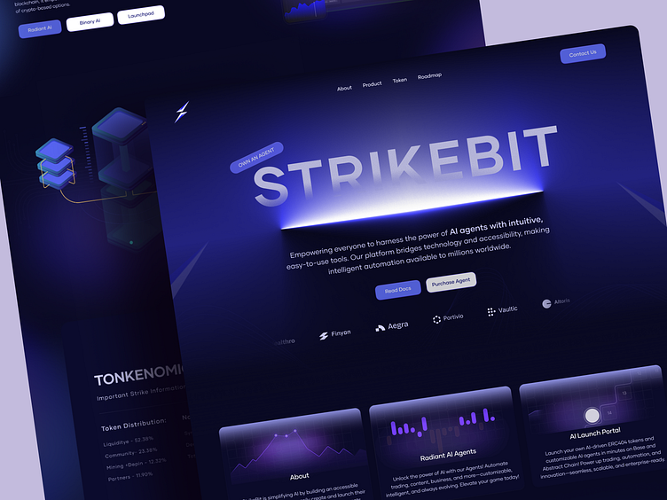 StrikeBit – Next-Gen AI-Powered Crypto Trading Platform by Sheikh Shovon on Dribbble