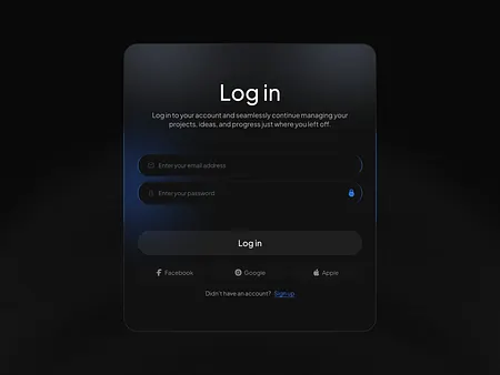 Browse thousands of Dark Login Screen images for design inspiration ...