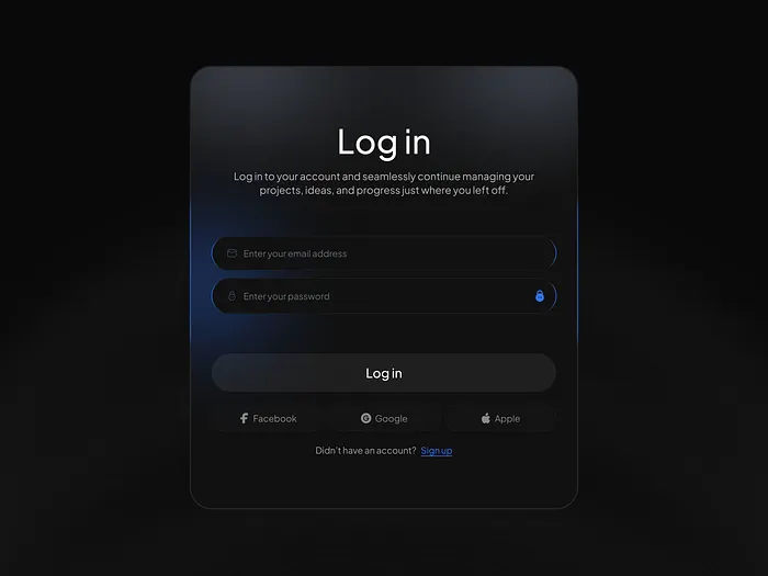 Browse thousands of Dark Login Screen images for design inspiration ...