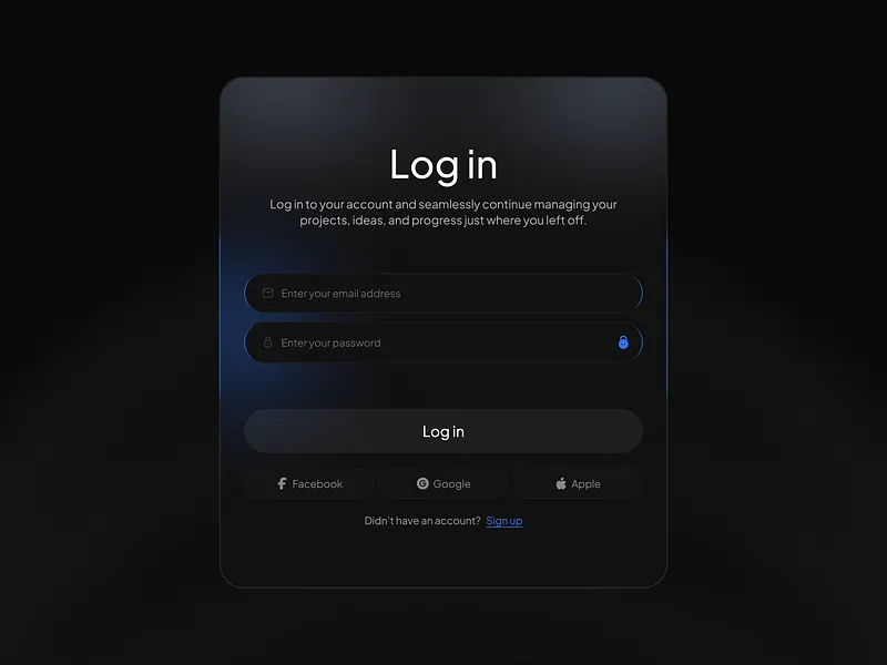 Browse thousands of Dark Login Screen images for design inspiration ...