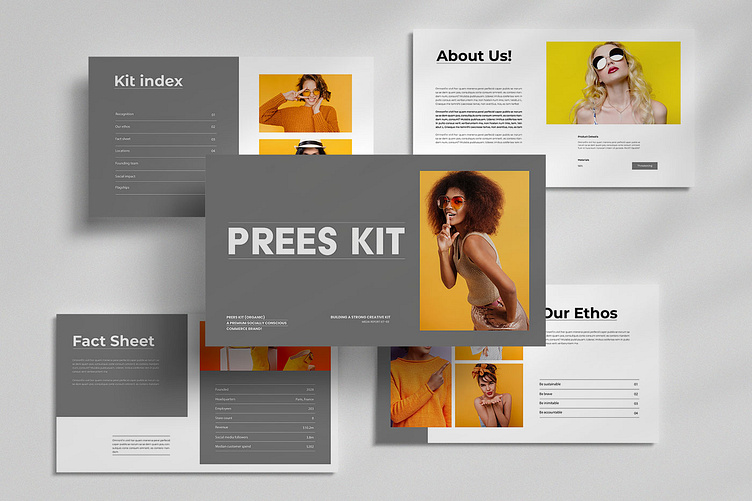 Media Press kit Presentation Template by Graphictemp Store on Dribbble