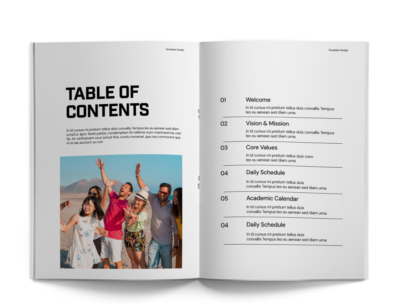 Modern Student Handbook Template by Graphictemp Store on Dribbble