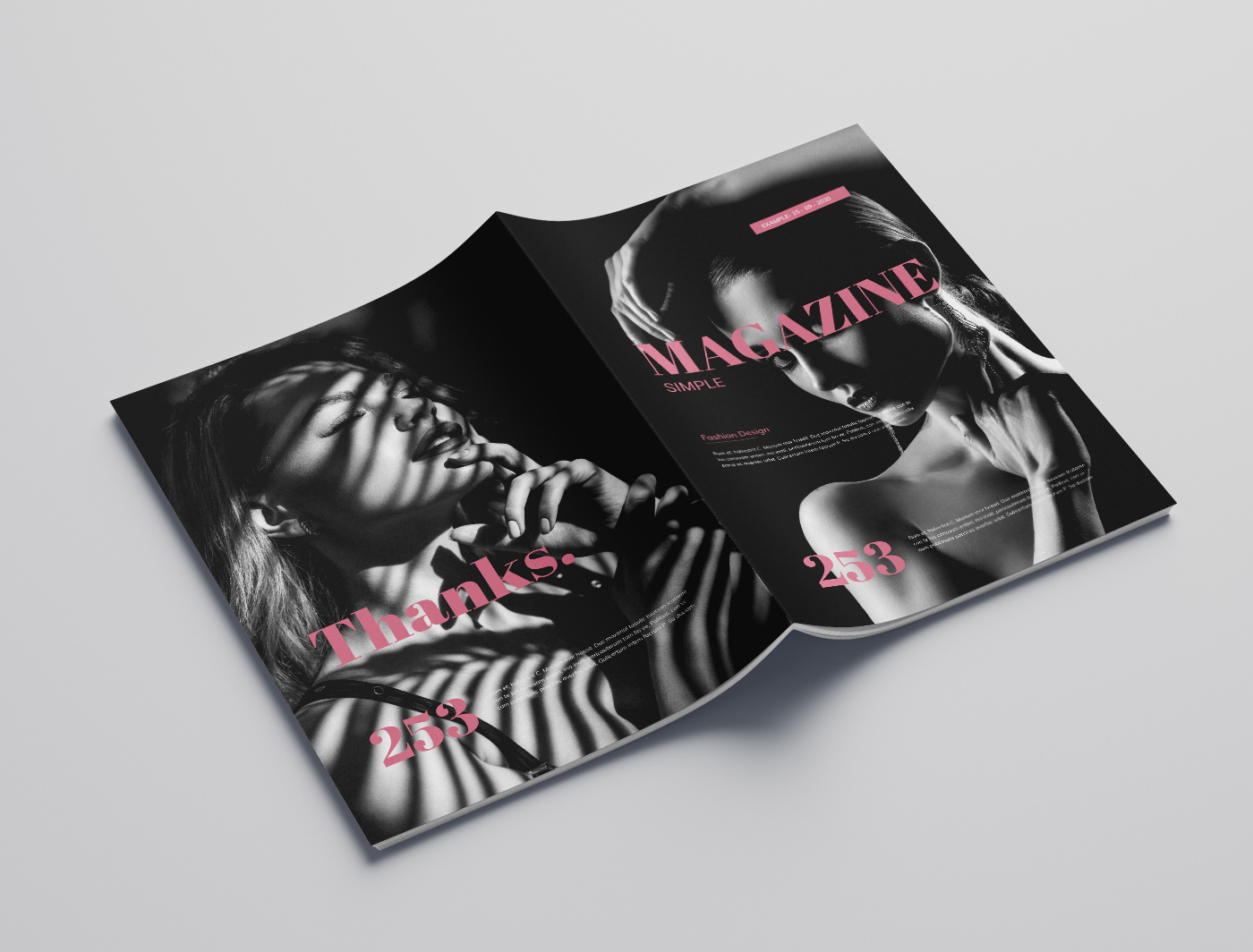 Modern Simple Magazine Layout Template by Graphictemp Store on Dribbble