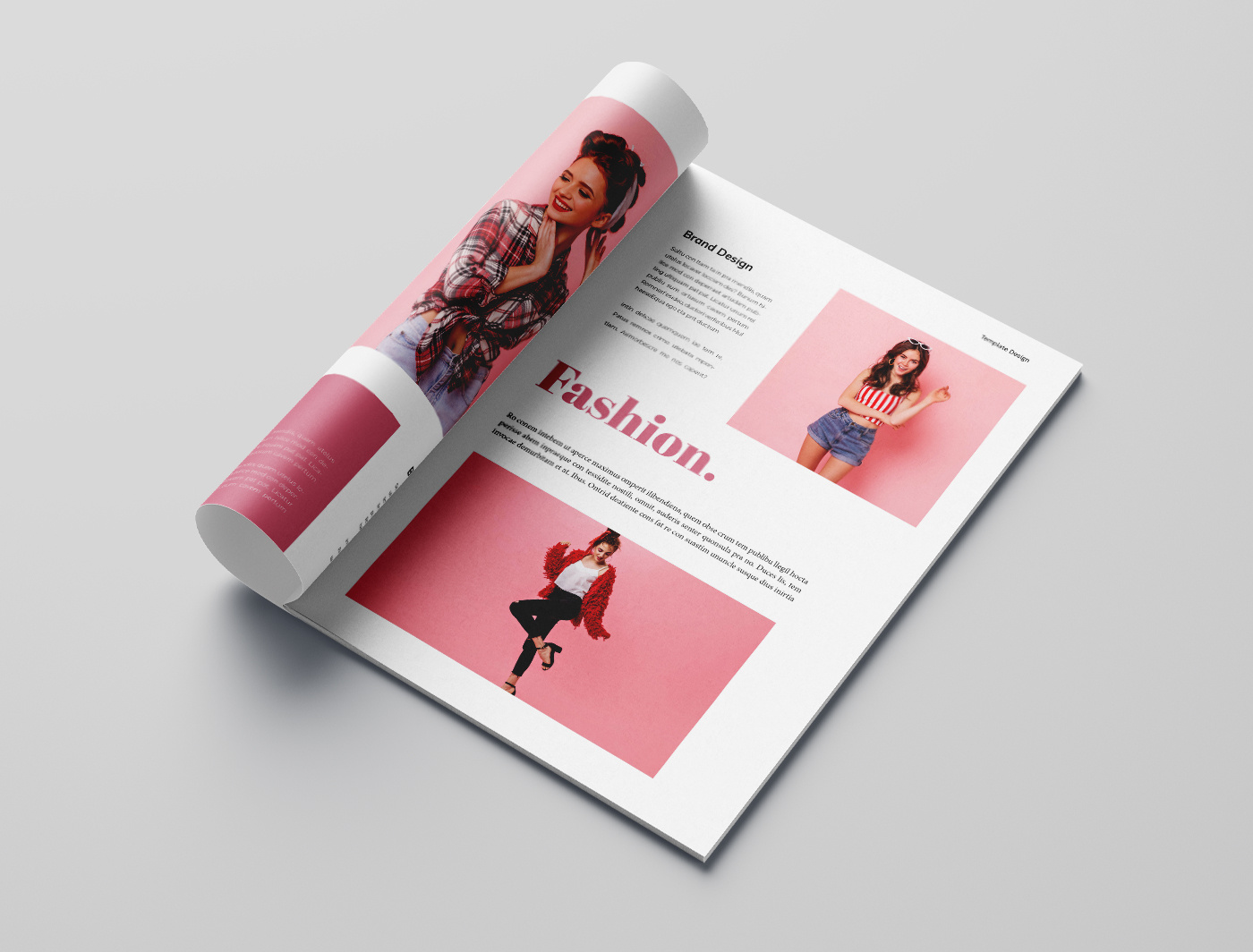 Modern Simple Magazine Layout Template by Graphictemp Store on Dribbble