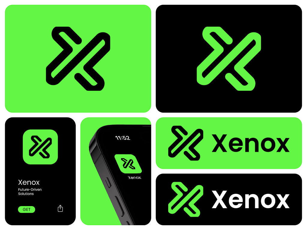 Xenox App Logo Design by Rafiz Studio on Dribbble