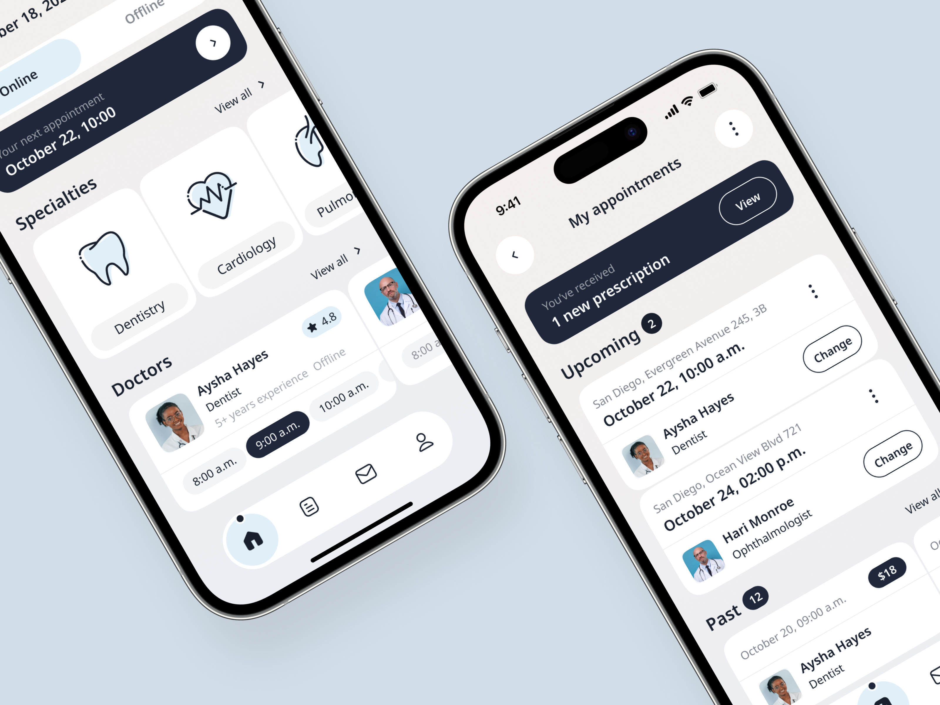Telemedicine Mobile App for Virtual Consultations by Ronas IT | UI/UX ...