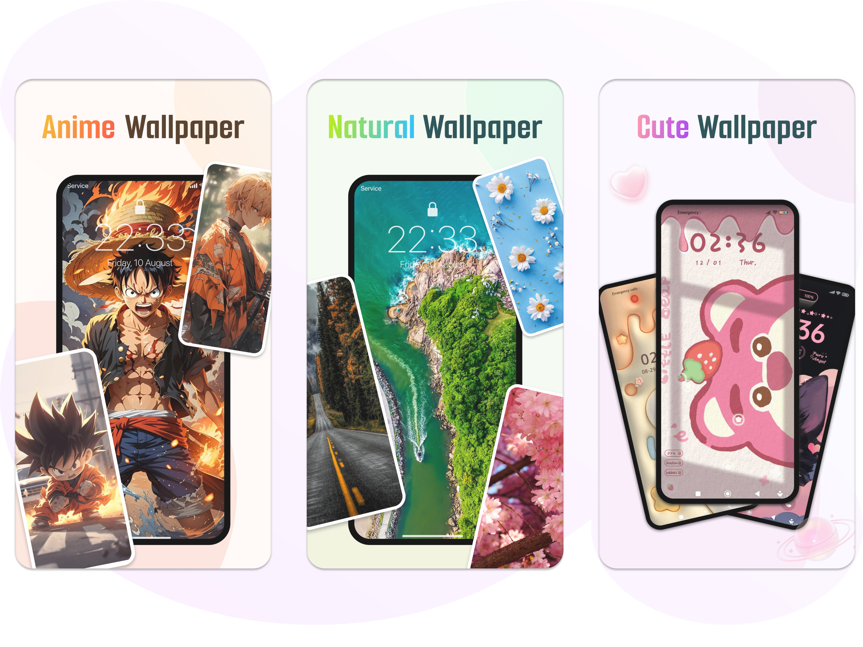 Wallpaper App Screenshots by UIOVIA ® on Dribbble