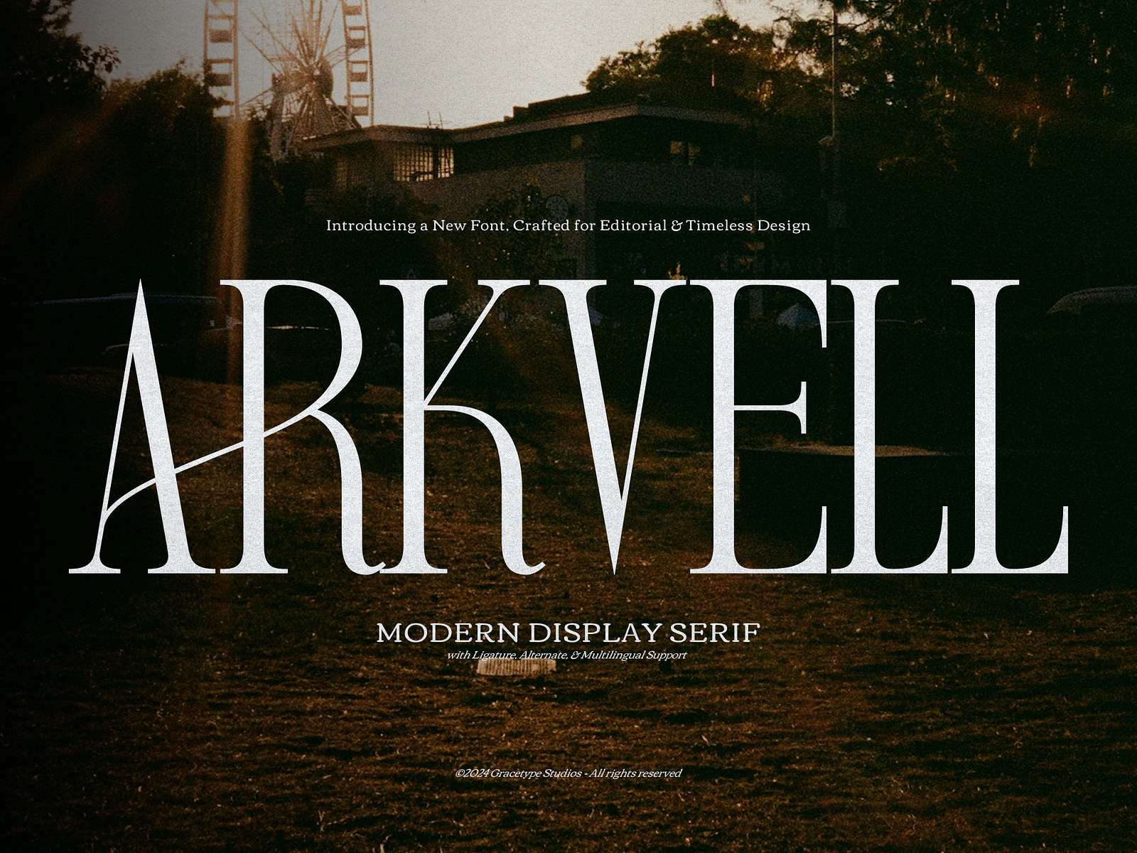 Arkvell | Modern Display Serif by Gracetype Studio on Dribbble