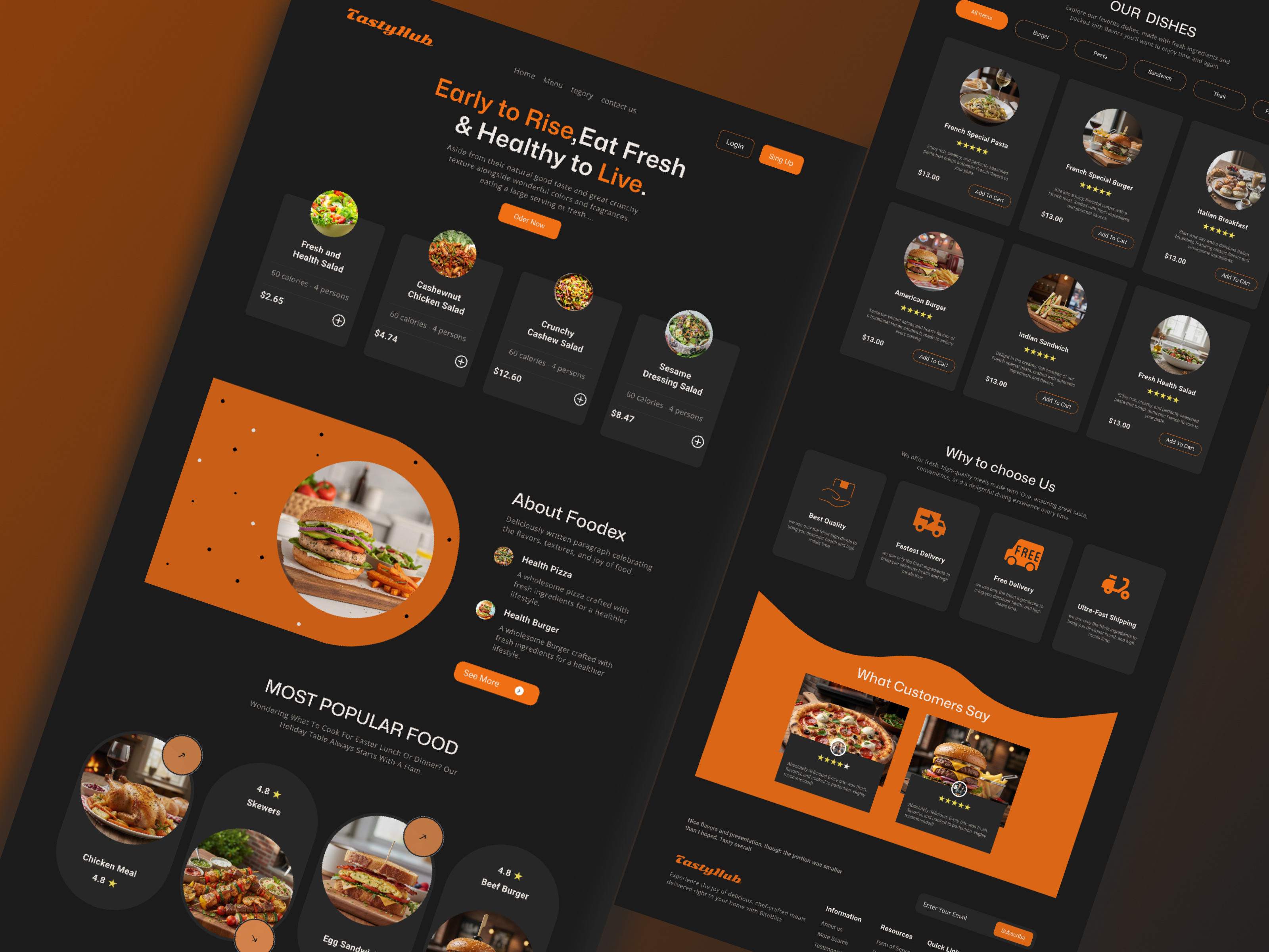 Modern Food Delivery Website UI Design by Bappa on Dribbble