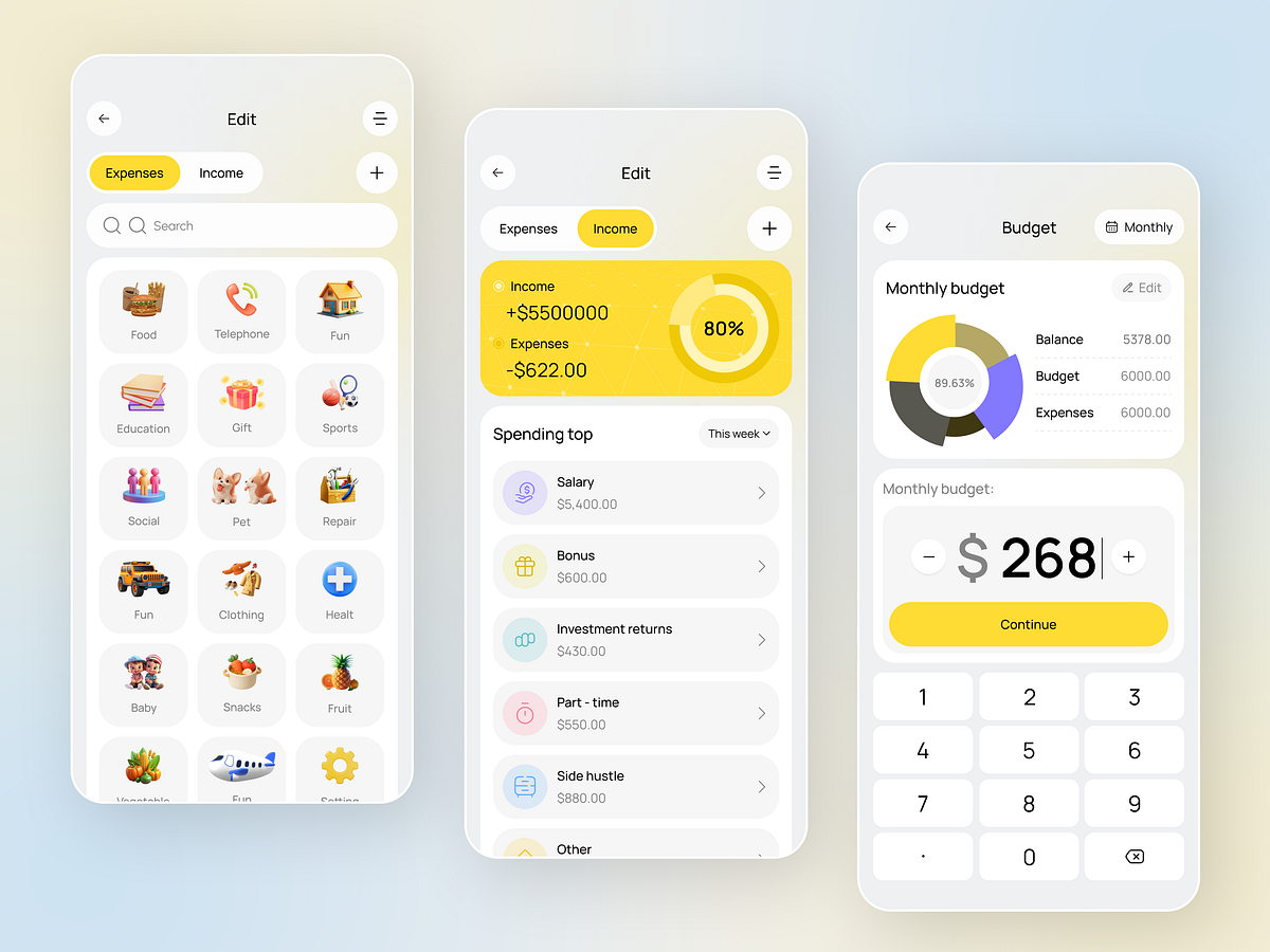Smart Money Tracker Mobile App by GM SHAMIM on Dribbble
