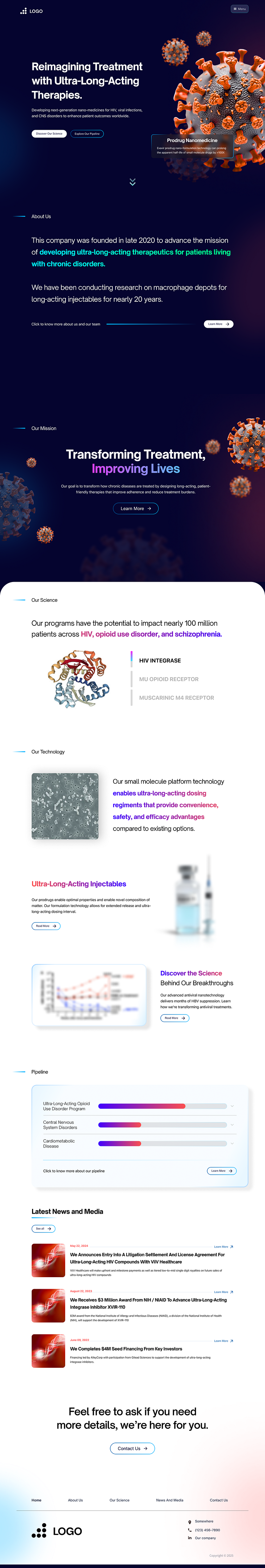 Nanomedicine Website Design - Pixel Anatomy Studio by Pixel Anatomy ...