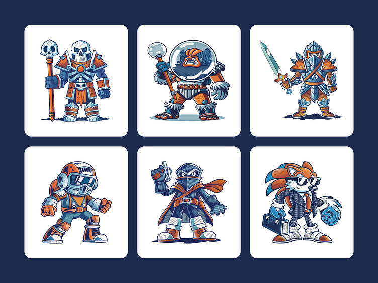Comic Figures Illustration Set by Prosymbols on Dribbble