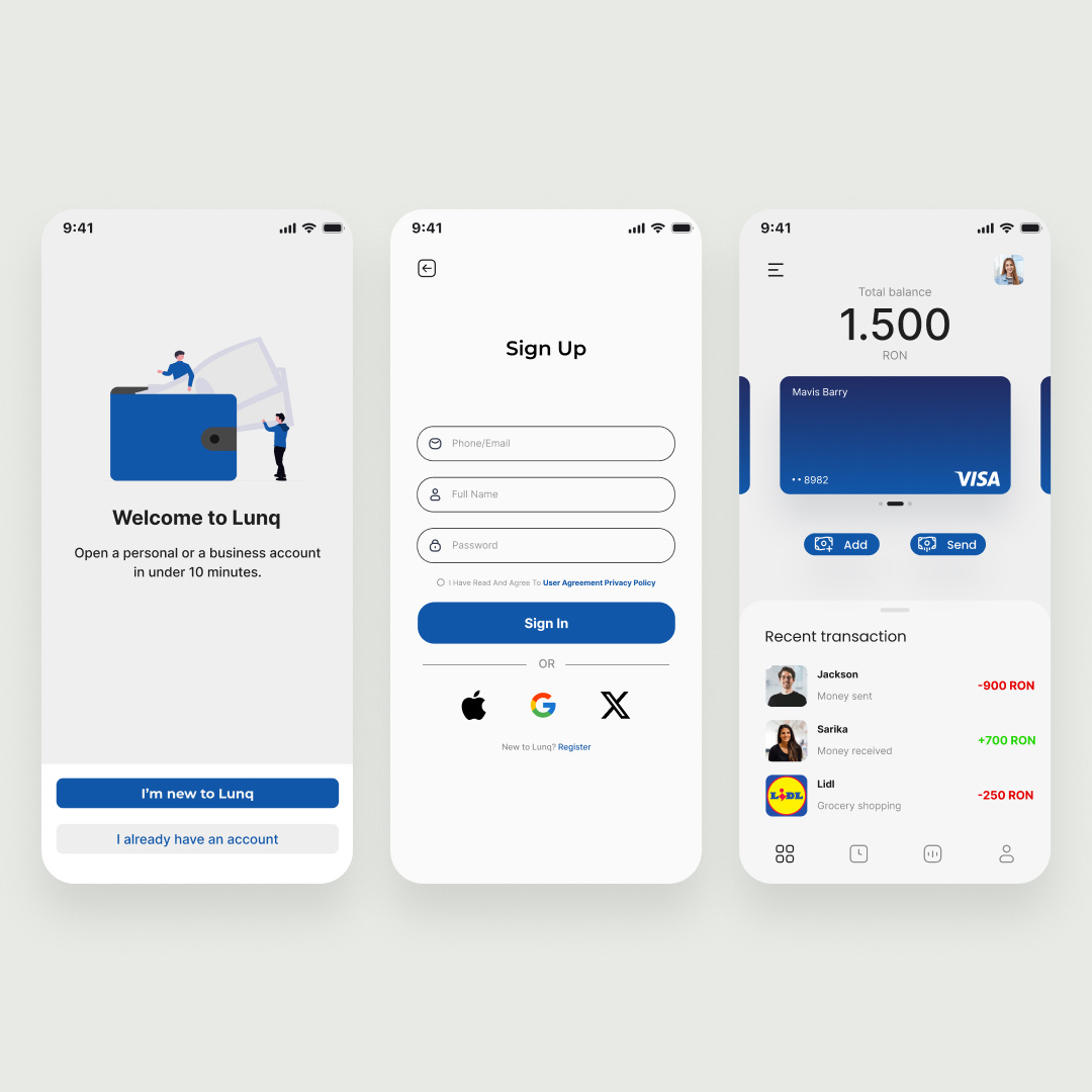 Banking App Concept - Simple, Intuitive and Trustworthy by Alexandru ...