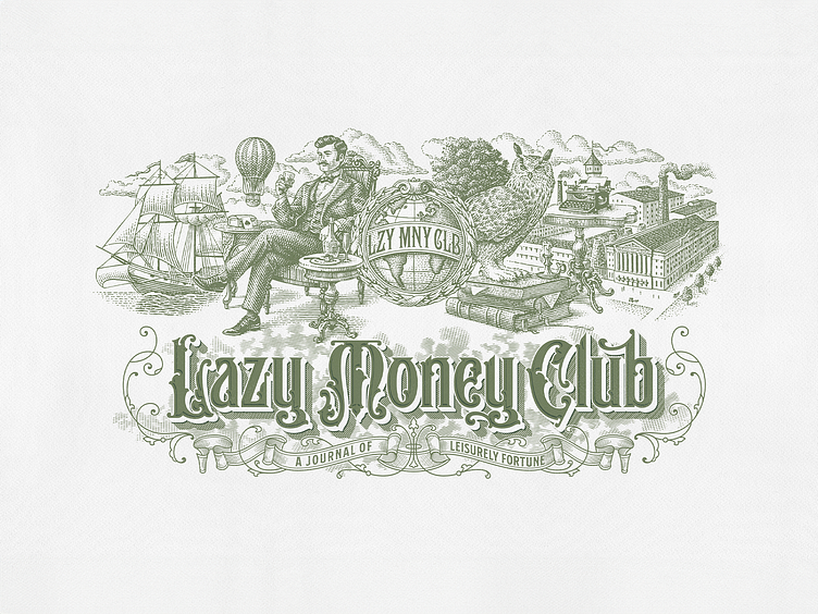 Lazy Money Club - Branding Elements by Widakk Design Studio on Dribbble