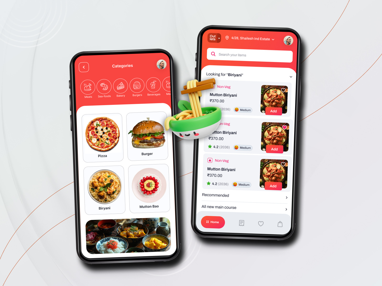 Food Ordering App & Kitchen Dashboard UI Design by Design Studio: UI/UX ...