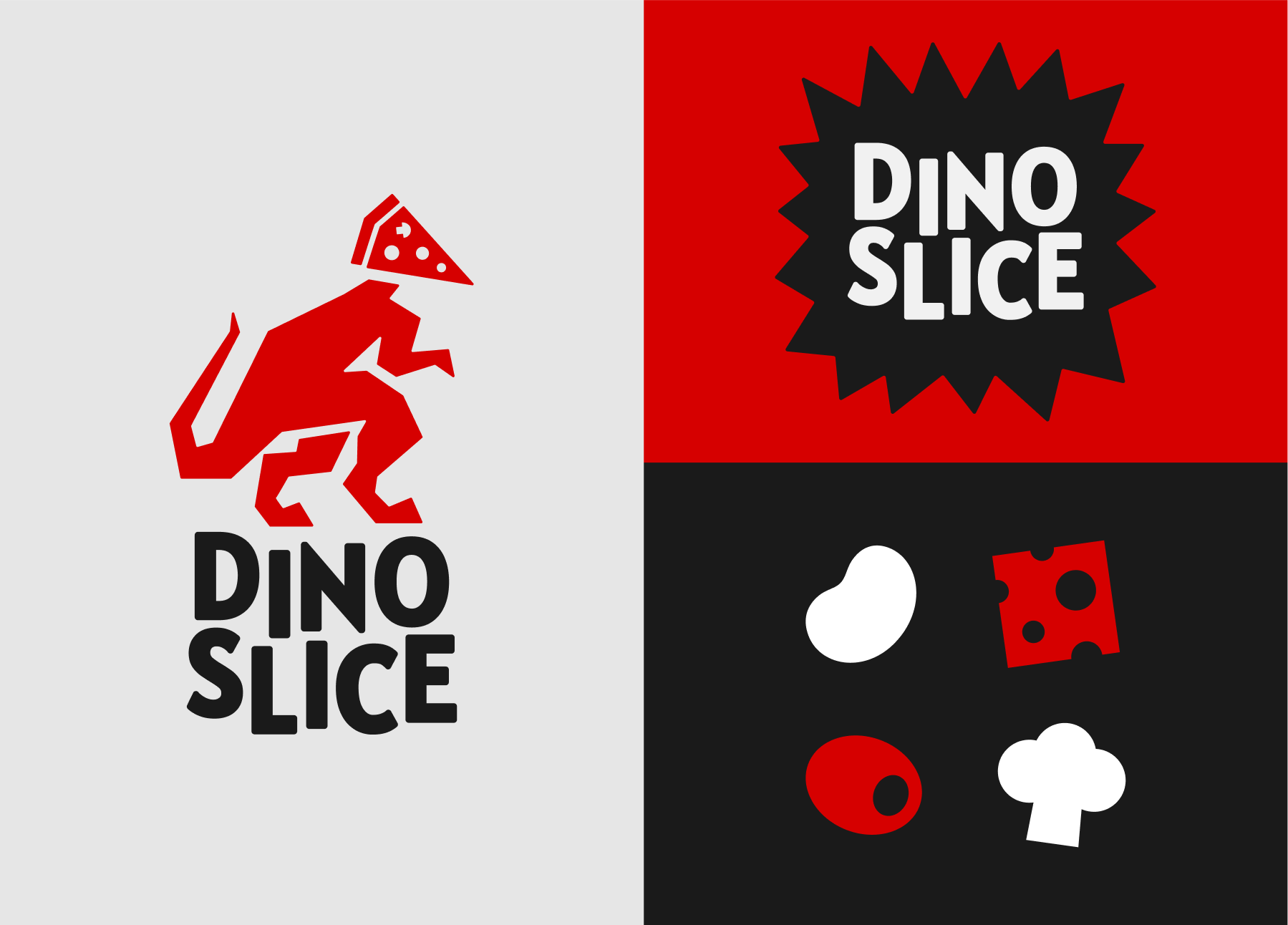 Dino Slice: Pizzeria - Visual Identity by SlabPixel Designer for SlabPixel on Dribbble