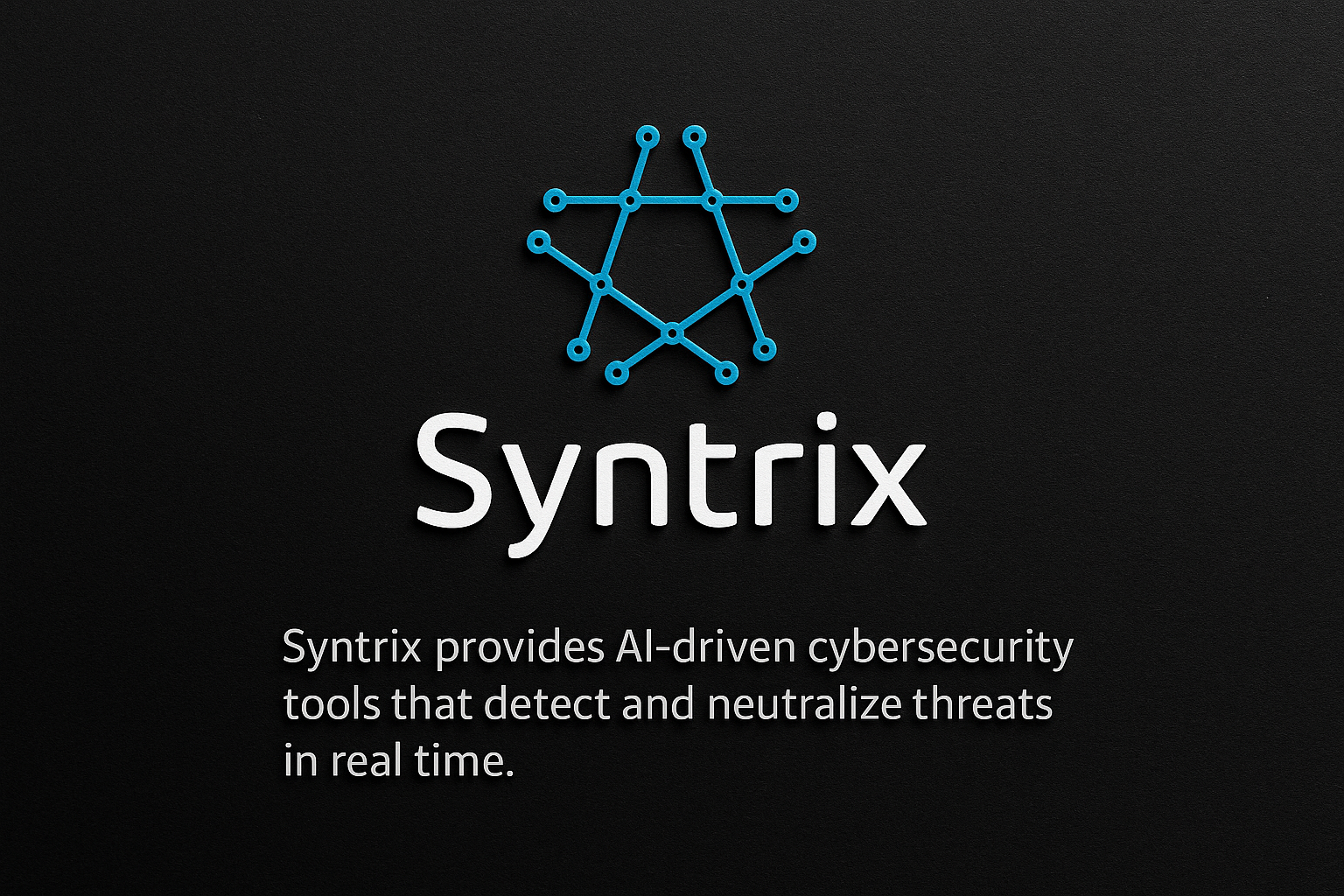 Pentagonal Symbol and Network Symbol Combine Syntrix Tech Logo by ...