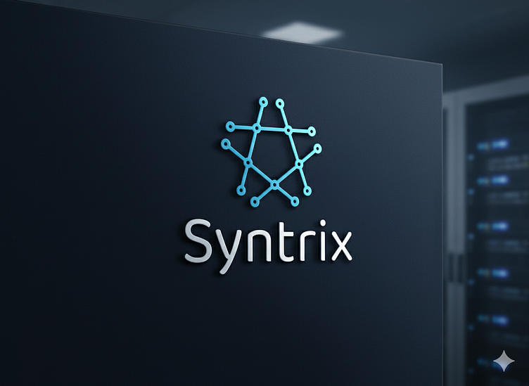 Pentagonal Symbol and Network Symbol Combine Syntrix Tech Logo by Designer Jahid on Dribbble