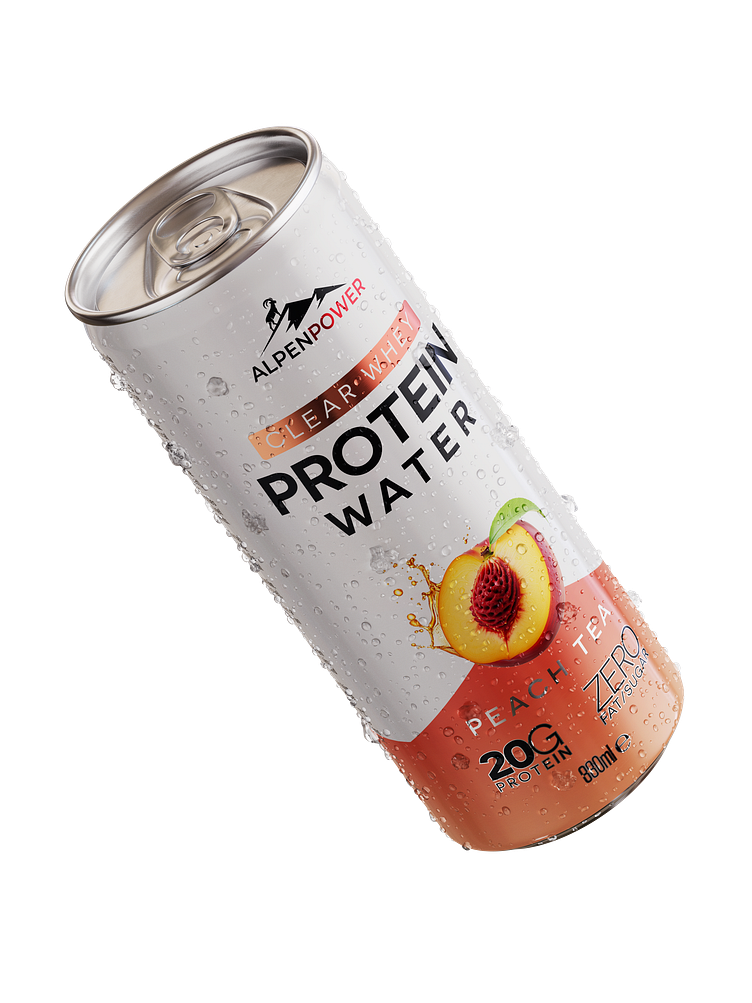 AlpenPower | Clear Whey Protein Water Label Design by Sebastián Rubio ...