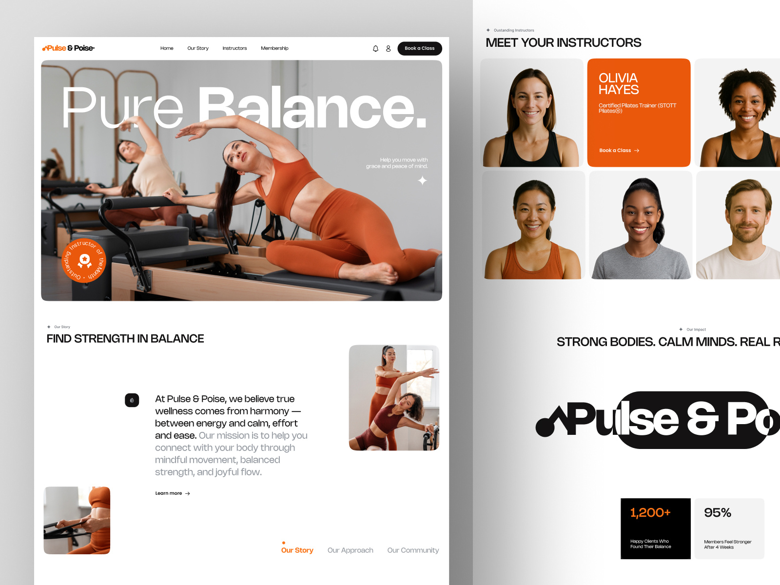 Pulse & Poise – Pilates Landing Page Animation by Syafrini Nabilla ...