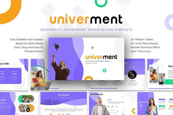 University Assignment Presentation Template by SlideStack on Dribbble