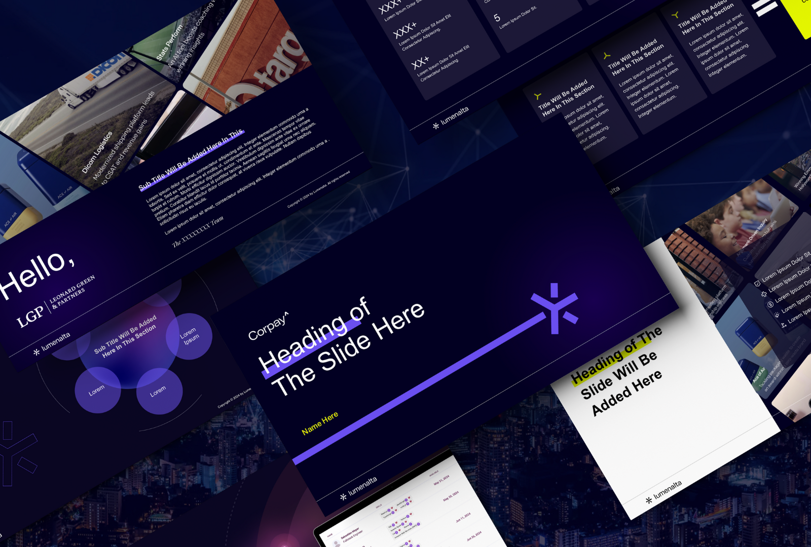 Corporate Pitch Deck Presentation Template | Business Slides by Slide ...