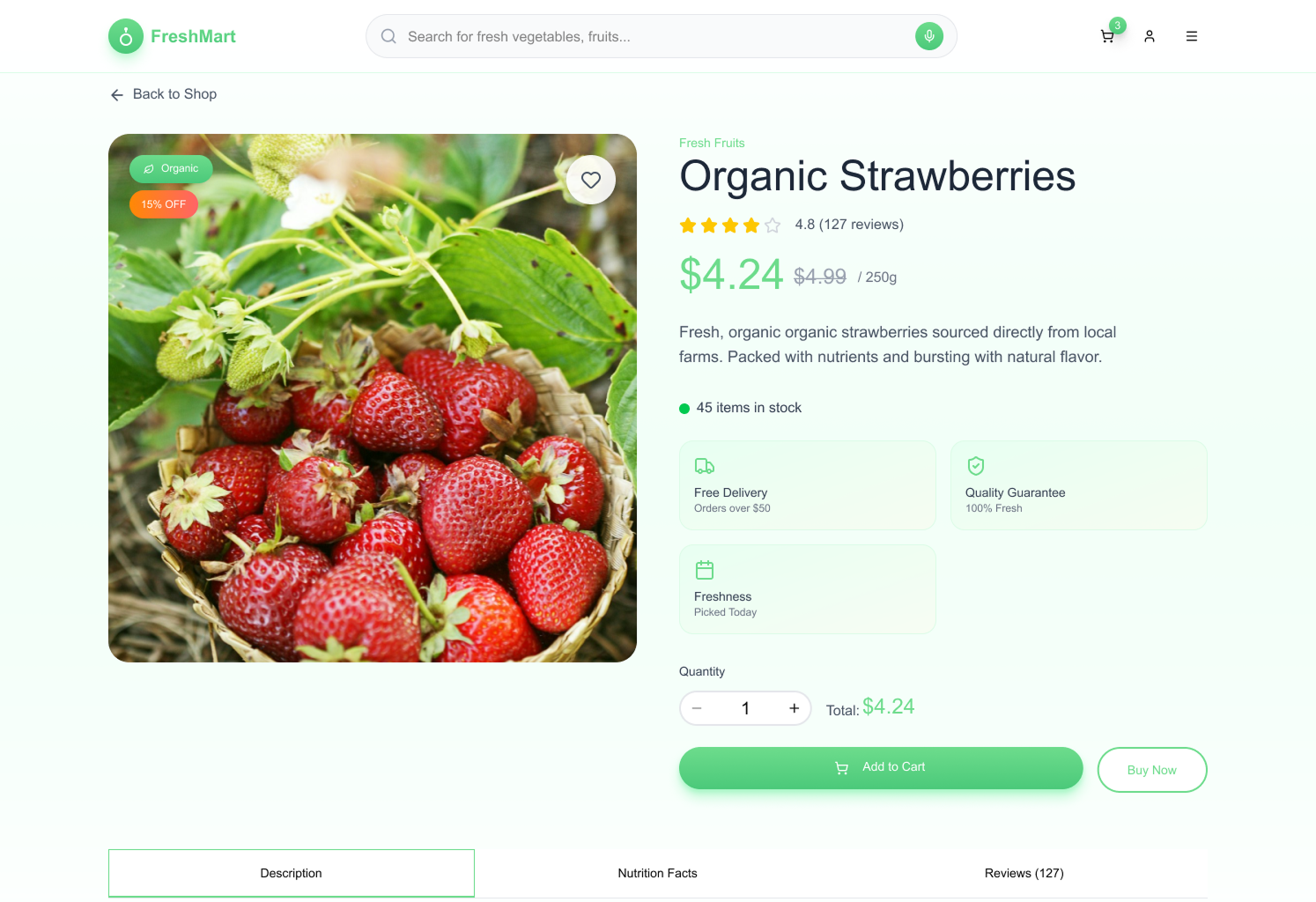 E-Grocery Platform Web UI Design by Rabonty Roy on Dribbble