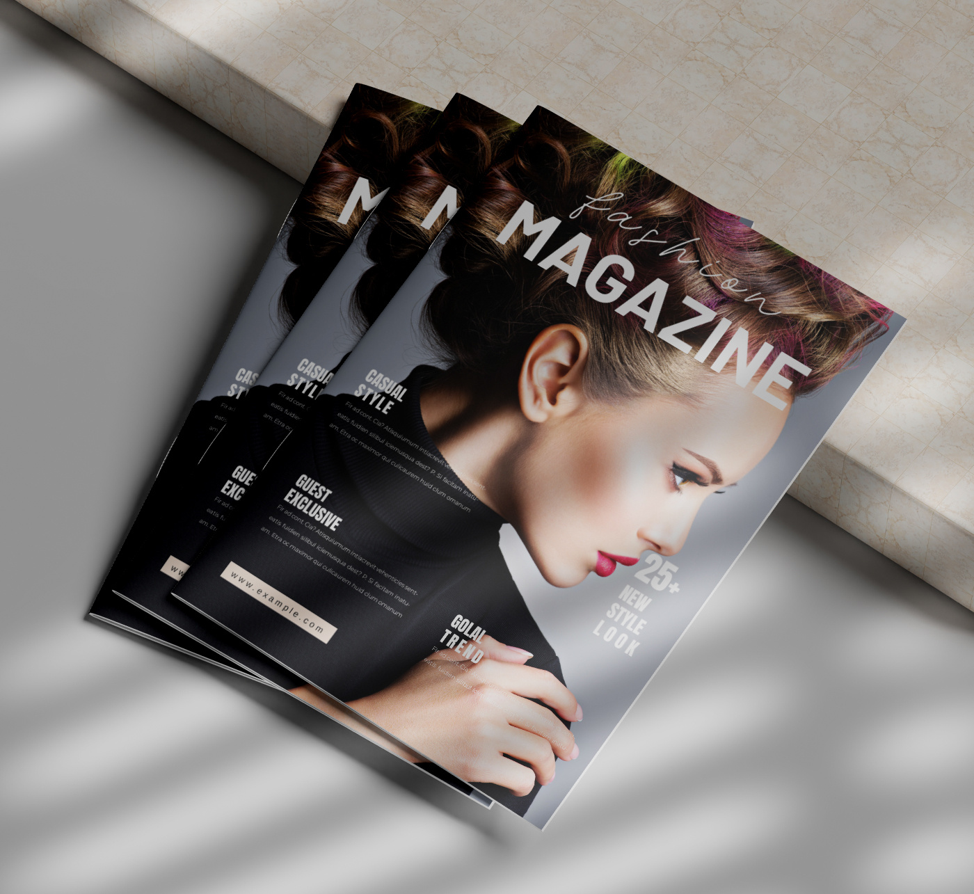 Modern Fashion Magazine Layout Template by Graphictemp Store on Dribbble