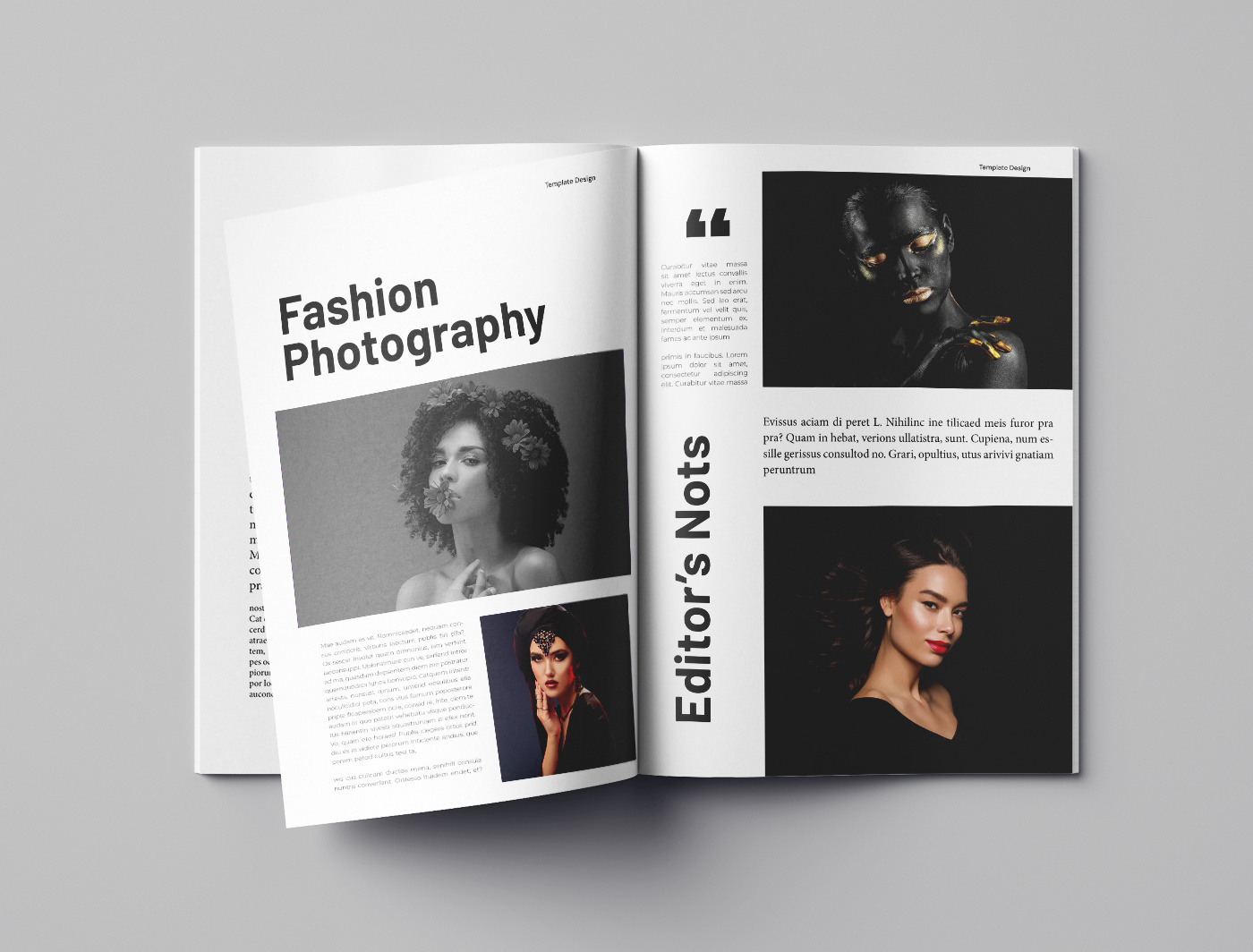 Modern Fashion Magazine Layout Template by Graphictemp Store on Dribbble