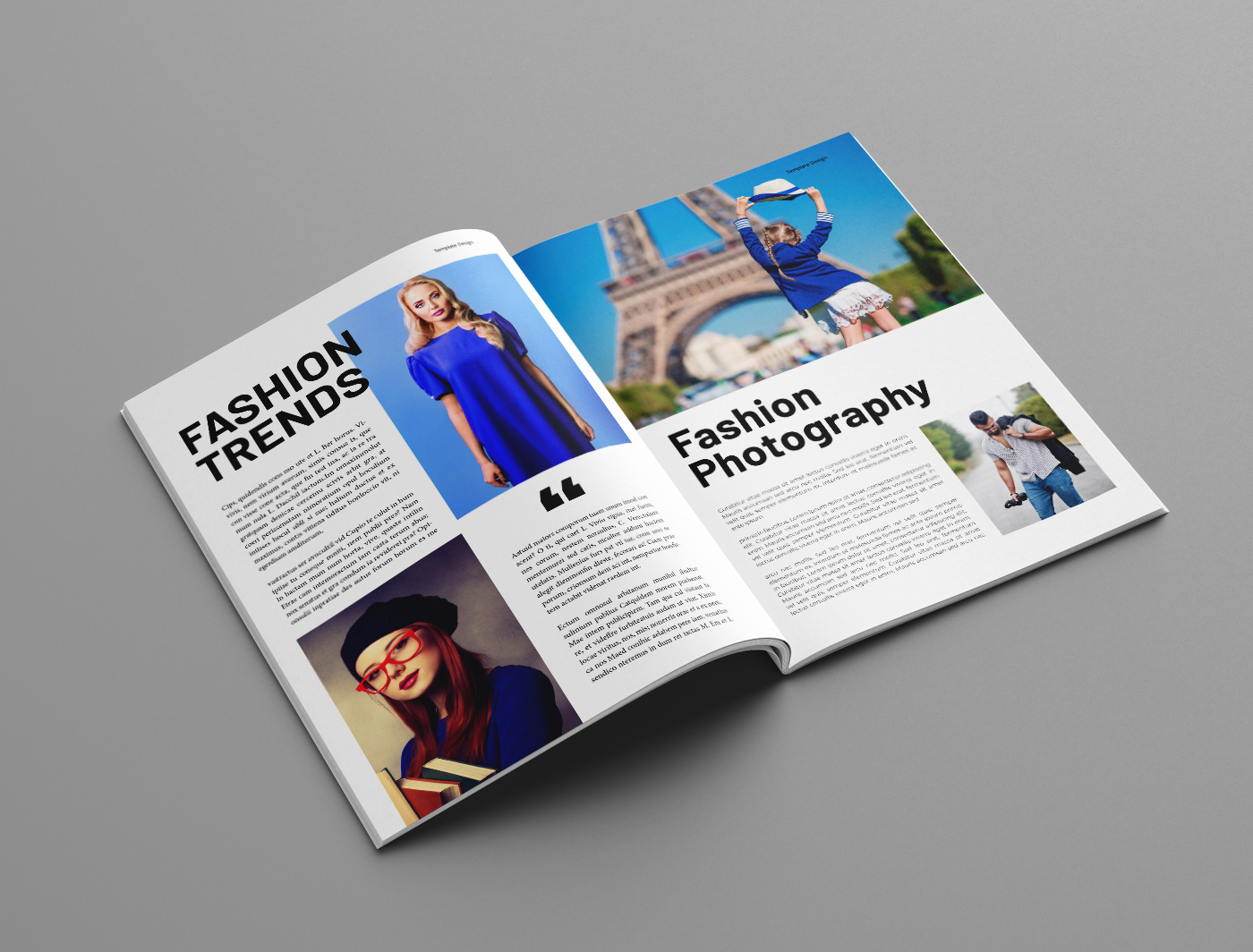Modern Fashion Simple Magazine Template by Graphictemp Store on Dribbble