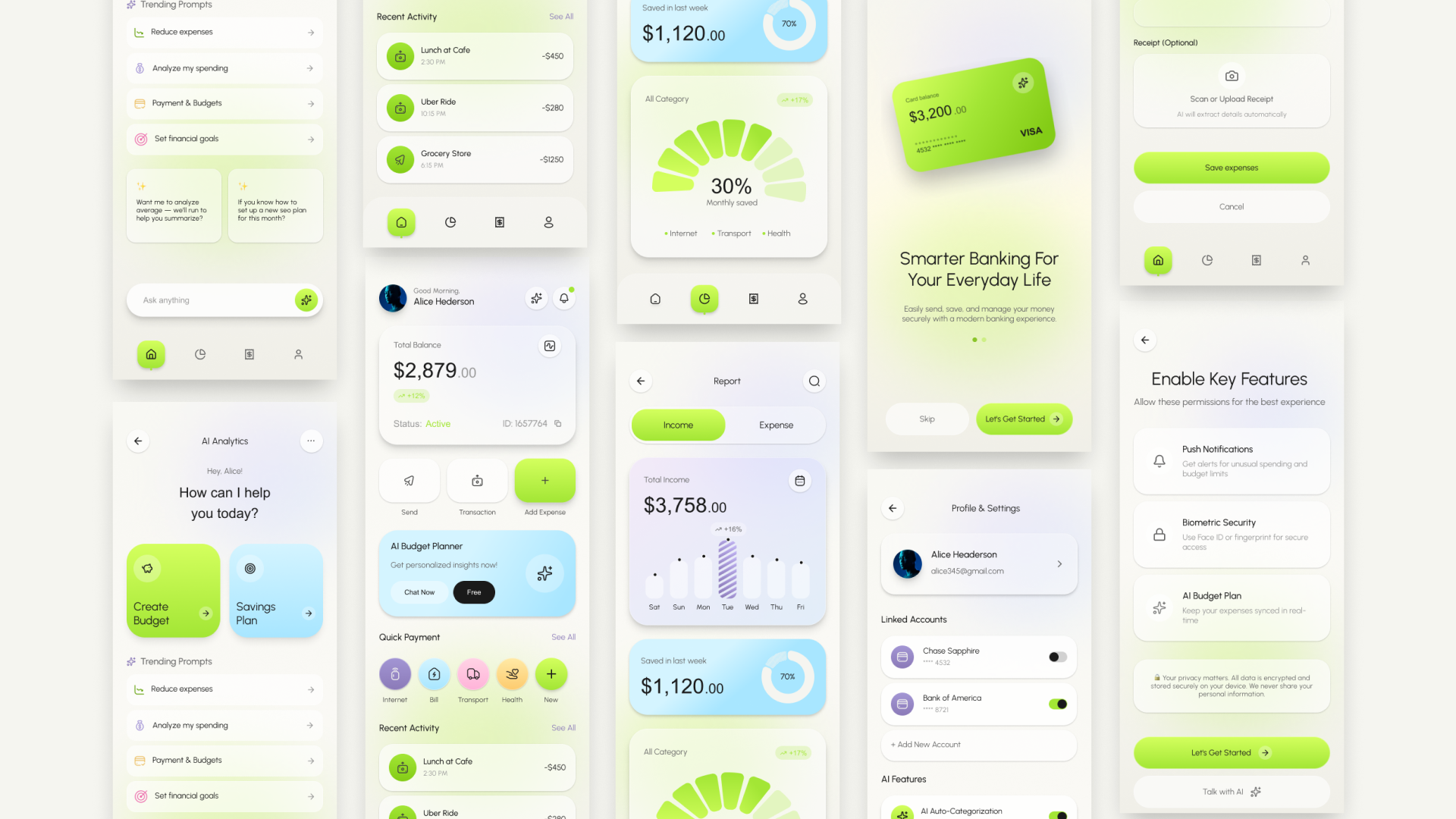 Finex – AI-Powered Expense Tracker App by AL RAFi KHANDOKER on Dribbble