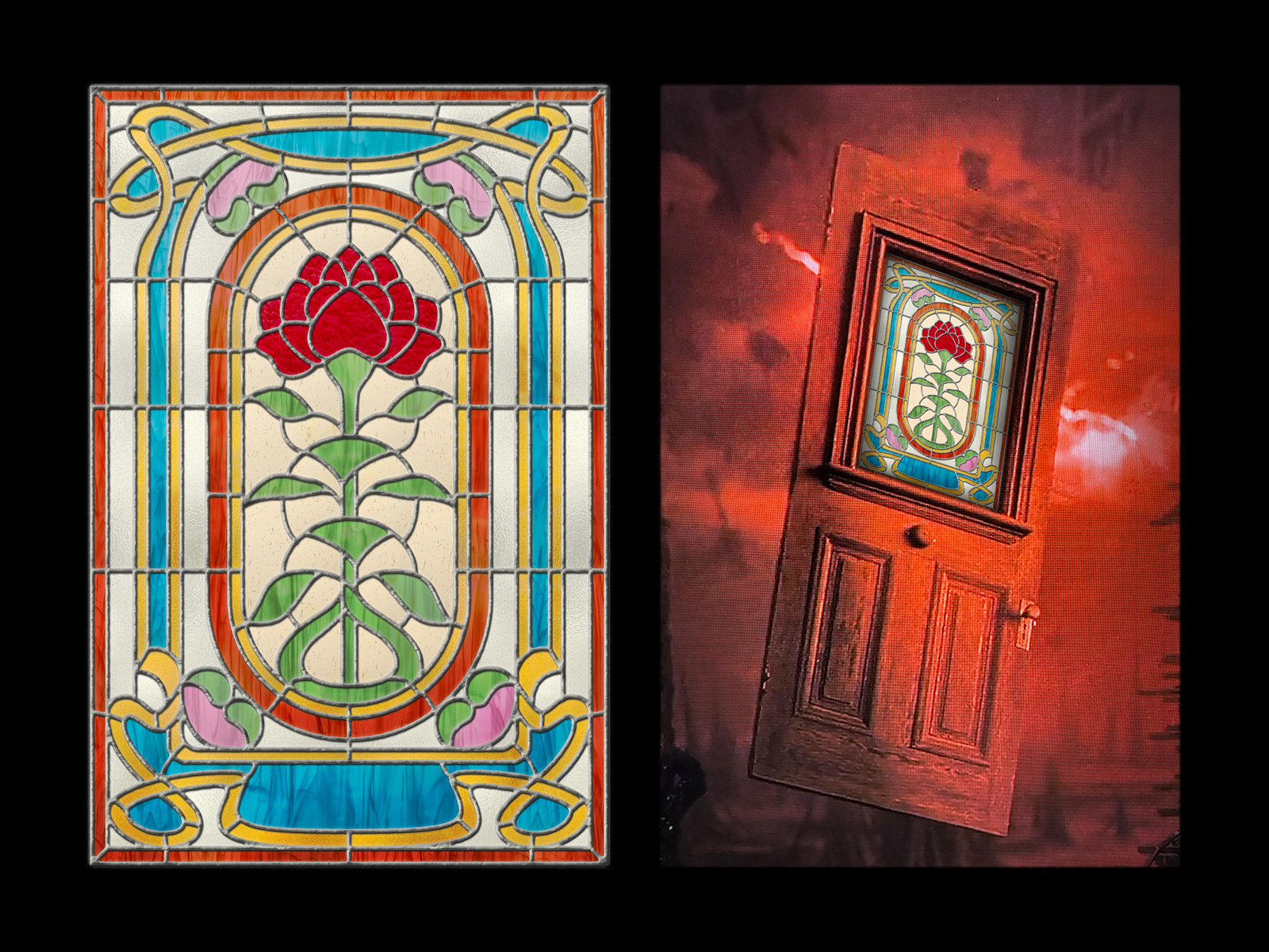 Stranger Things Stained Glass by Scott Biersack on Dribbble