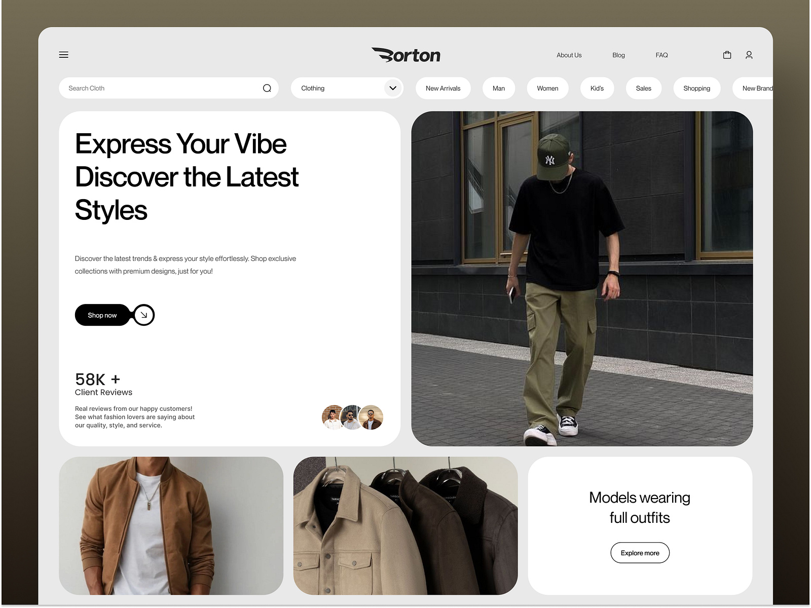 Fashion Website Design by Growmelab on Dribbble